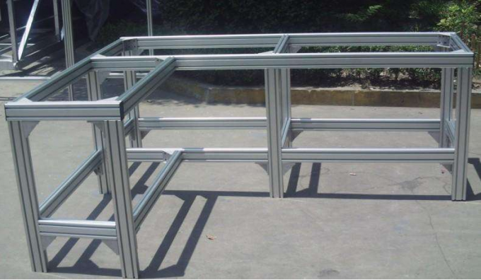 T3 - T8 T Slot Aluminum Extrusion , 6000 Series Extruded Aluminum T Slot