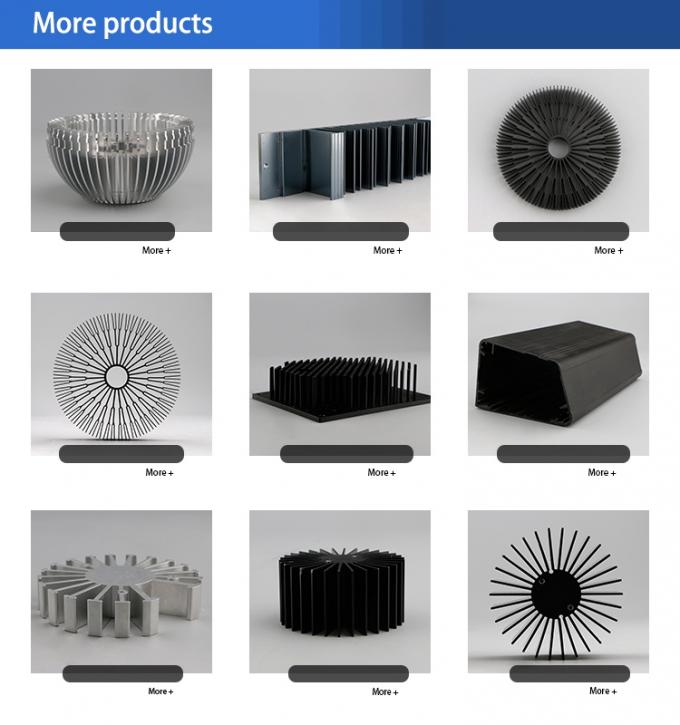 Red Anodized Aluminum Sunflower Radiator Led Cylindrical Heat Sink For ...