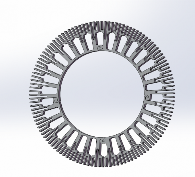 Custom Small Radius Aluminum Bending Profiles with Silver Anodized