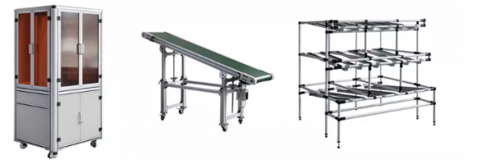 Industrial T Slot Aluminum Extrusion Roller Track Sliding Flow Rack For ...