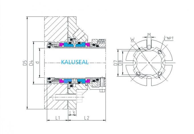 Replace AES CDSA Double Seal KL-CDSA 125mm Pump Mechanical Seal