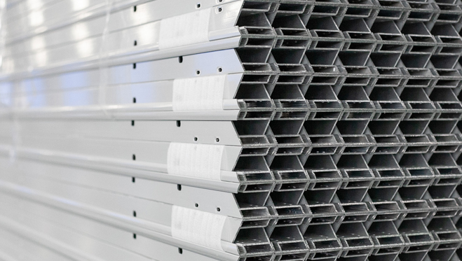 6063 Silver Aluminum Solar Frame Extrusion Profiles 10.0mm Custom