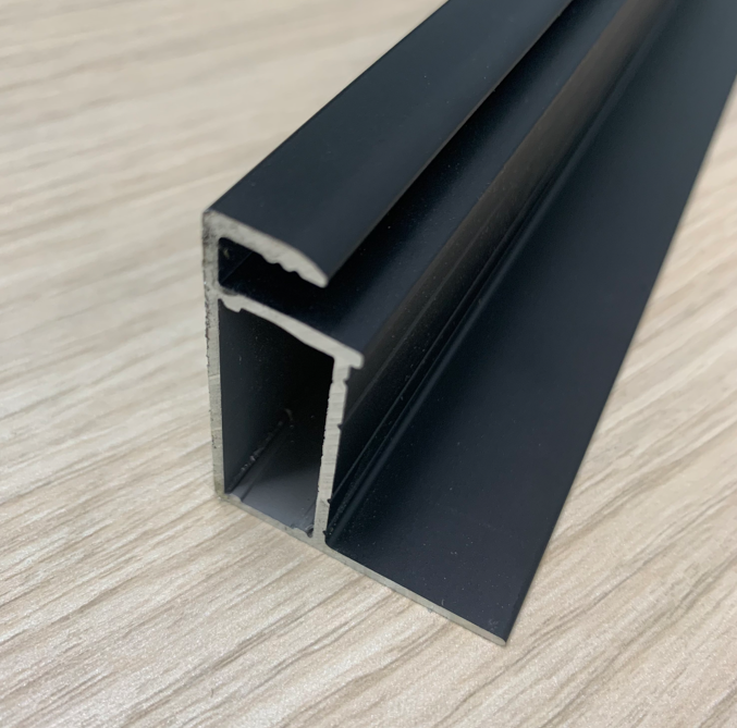 Black Anodizing Aluminum Solar Frame Extrusions With CNC Machining