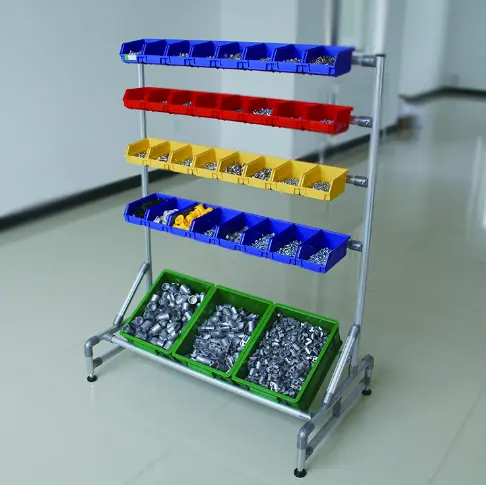 6m Flexible Aluminum Lean Tube / Pipe For Storage Racks Shelving Systems