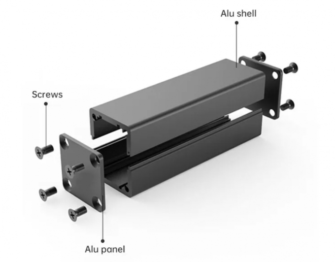 Custom fiber optic transmitter Aluminum EnclosureBox Metal case ...