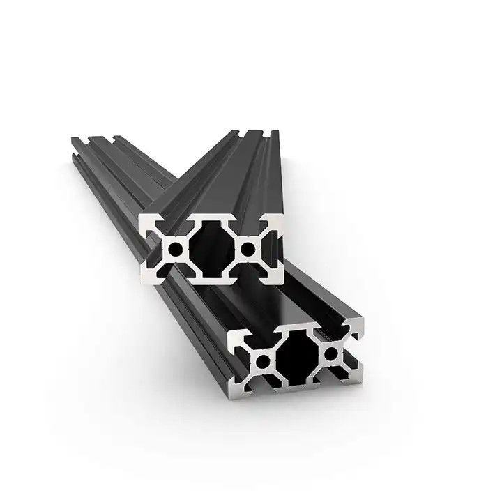 European Standard T Slot Aluminum Extrusion Anodized Black V Type ...
