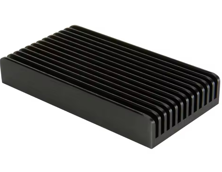 Custom Aluminum Profile Factory High Density Black Anodized 6063 ...