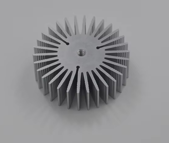 Factory Price Circular OEM Aluminum Extruded Profile Heatsink Extrusion ...