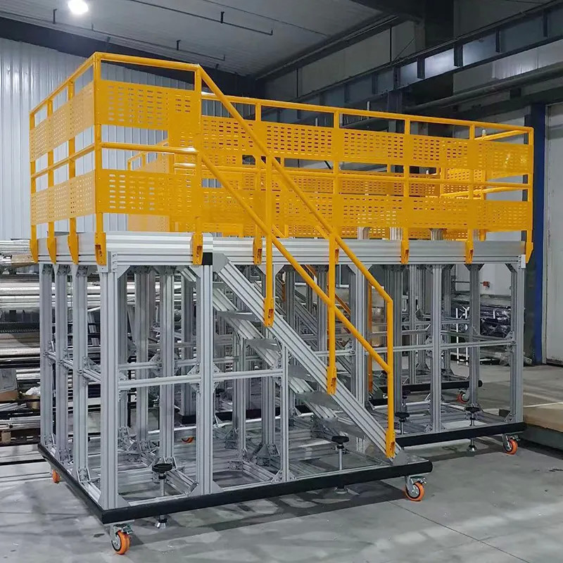 Anodized T5 Aluminum Assembly Industrial Profile Mobile Platforms ...