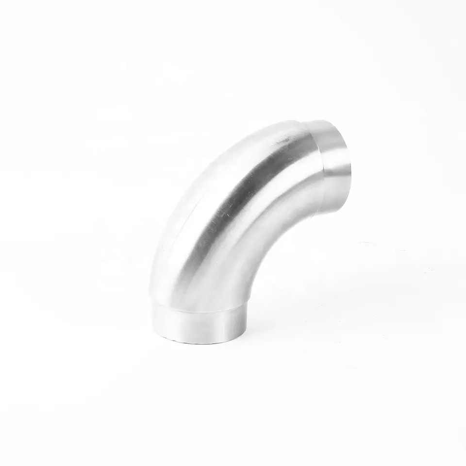 316 Round Edge Elbow Handrail Fittings Railing 90 Degree For Balustrade ...