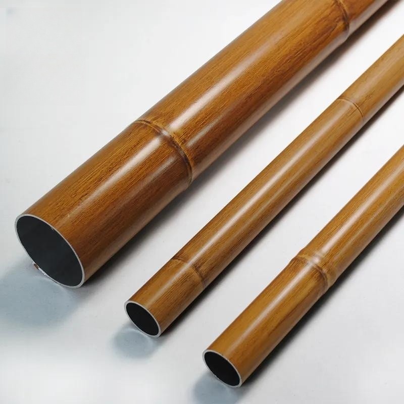 customized 6063 natural bamboo wood grain extrusion aluminum alloy ...