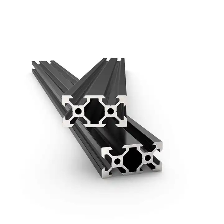 European Standard T Slot Aluminum Extrusion Anodized Black V Type ...