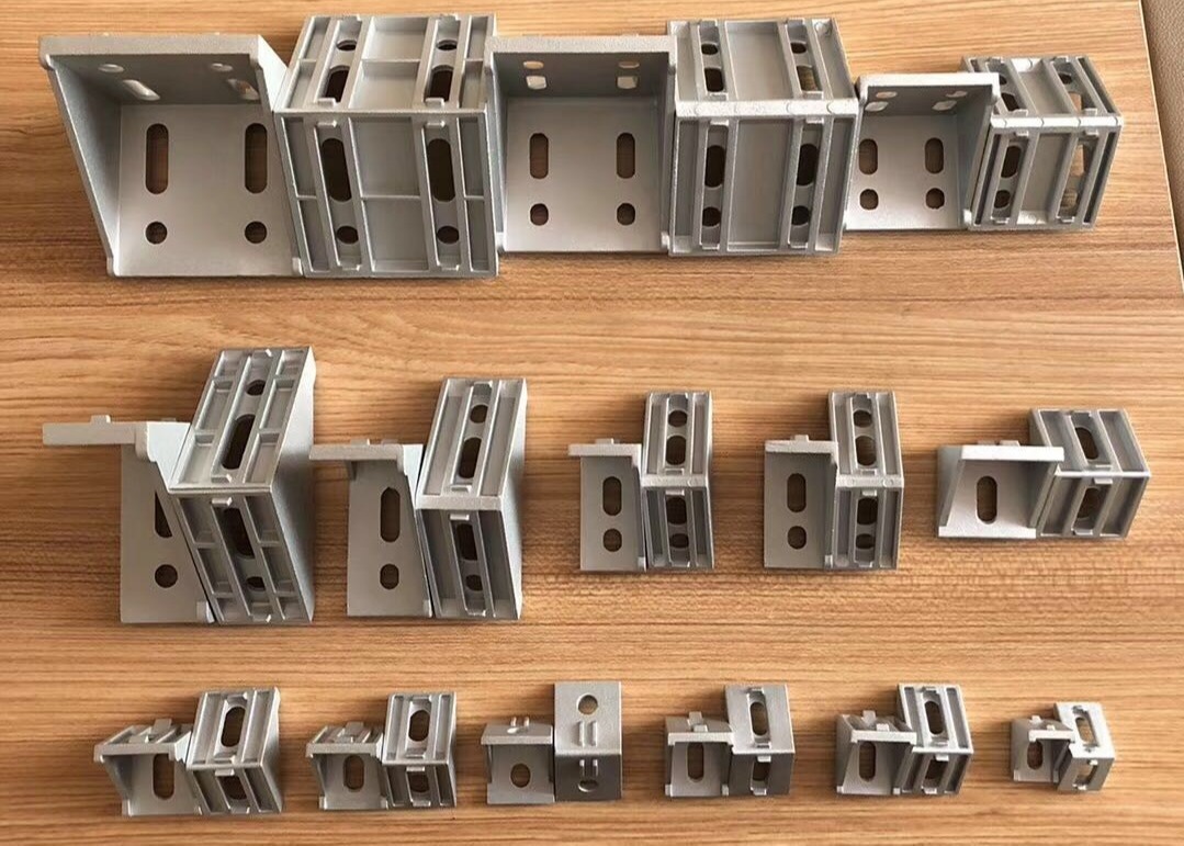 90 Degree Corner Connector Custom Aluminum Extrusions Die Cast Brace ...